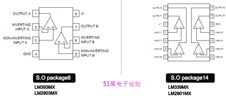 LM393M引脚图与原版数据手册下载 - 资料共享