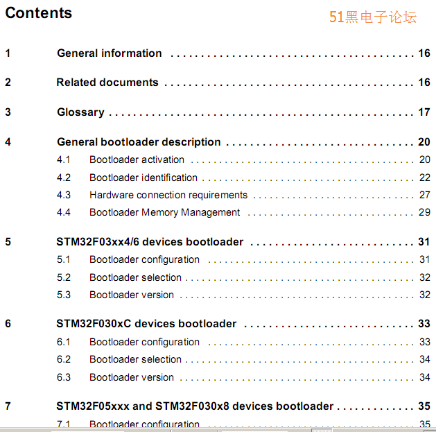 AN2606 datasheet下载 - STM32/8