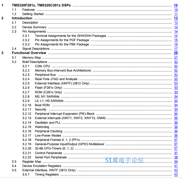 TMS320F2812 dsp芯片的pdf资料手册下载 - DSP论坛